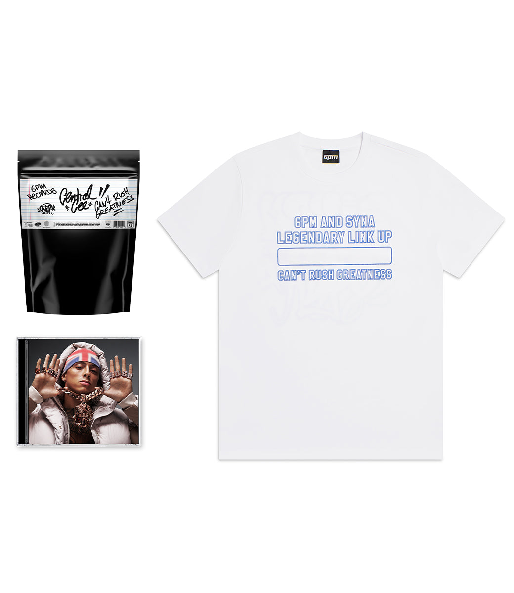CENTRAL CEE x 6PM RECORDS CAN’T RUSH GREATNESS BUNDLE - LINK UP T-SHIR ...